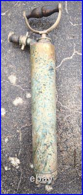 Haute pompe à main bronze 1916 vide cave utilisée tranchée poilu France ...